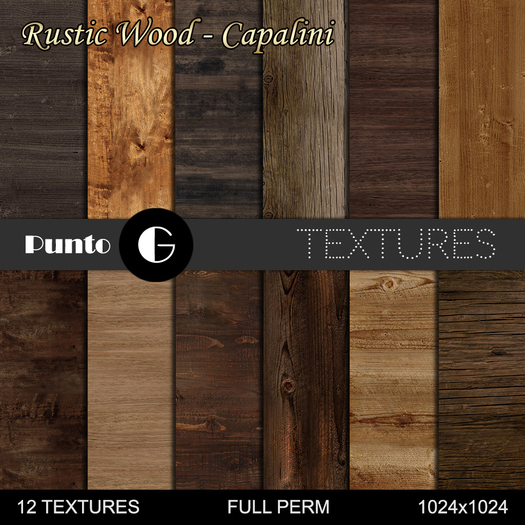 Second Life Marketplace - Rustic Wood - Capalini